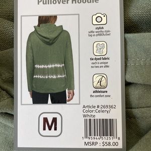 RBX | Tops | New Rbx Sage Green Tie Dye Stripe Hoodie | Poshmark